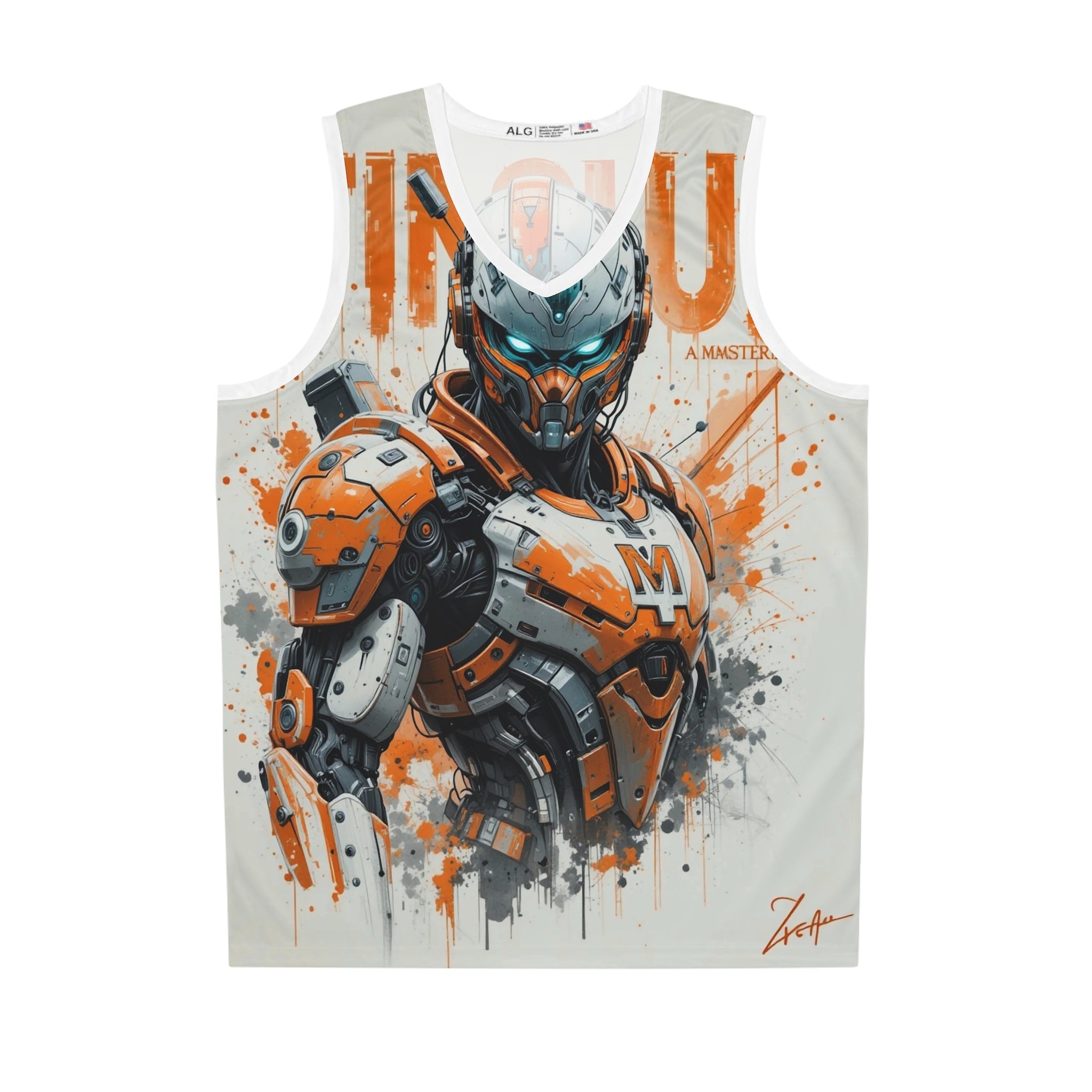 Futuristic Basketball Jersey | Cool Robot Design for Sports Fans – BXB ...